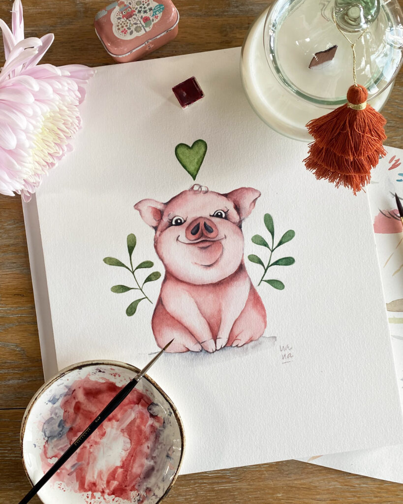 Ilustración Marranito - Catscabel Una causa educativa a favor de los ...